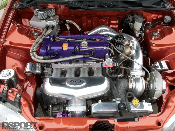 786 HP Turbocharged K-series Honda Civic Aims At Eights